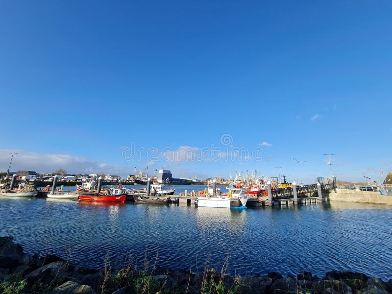 Howth Harbour in Ireland, Dublin Stock Photo - Image of reflection ...
