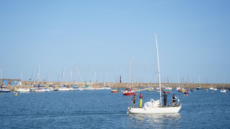 Howth Harbour, in Ireland editorial photography. Image of marina ...