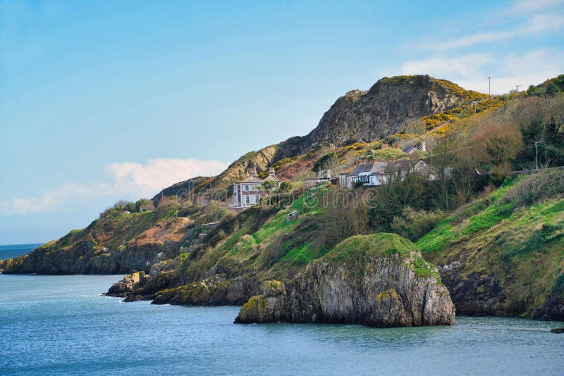 Howth Head Cliff in Howth, Ireland Stock Photo - Image of mountain ...