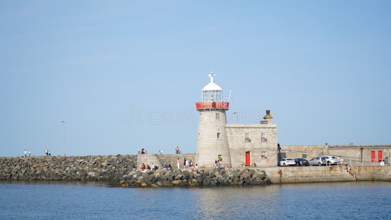 Howth Lighthouse at Sunset, Dublin, Ireland Editorial Stock Photo ...