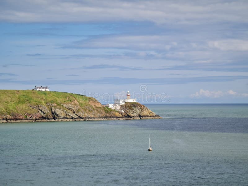 Howth Lighthouse Seen from Afar Stock Photo - Image of wave, tower ...