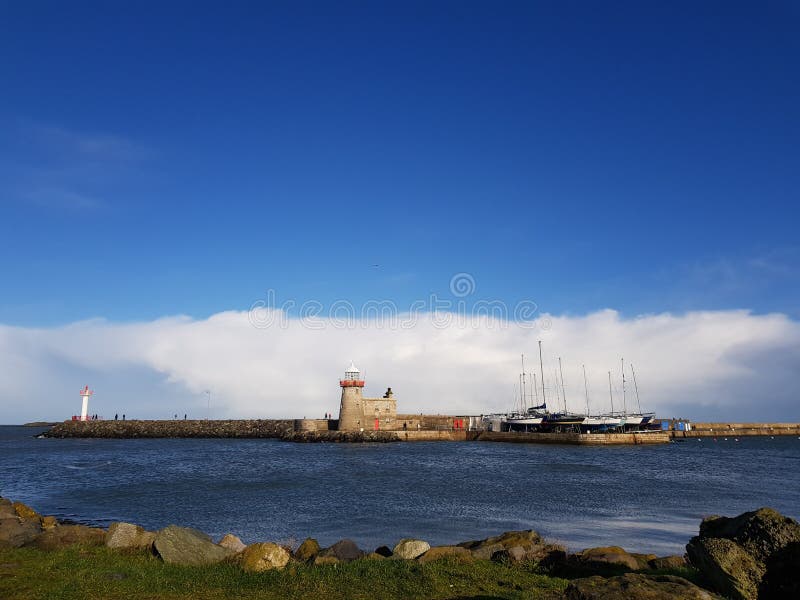 Howth port in Dublin stock image. Image of cloud, travel - 173061229