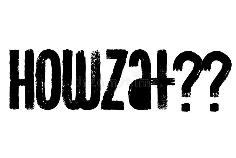 Howzat typographic stamp stock vector. Illustration of sport - 110246980