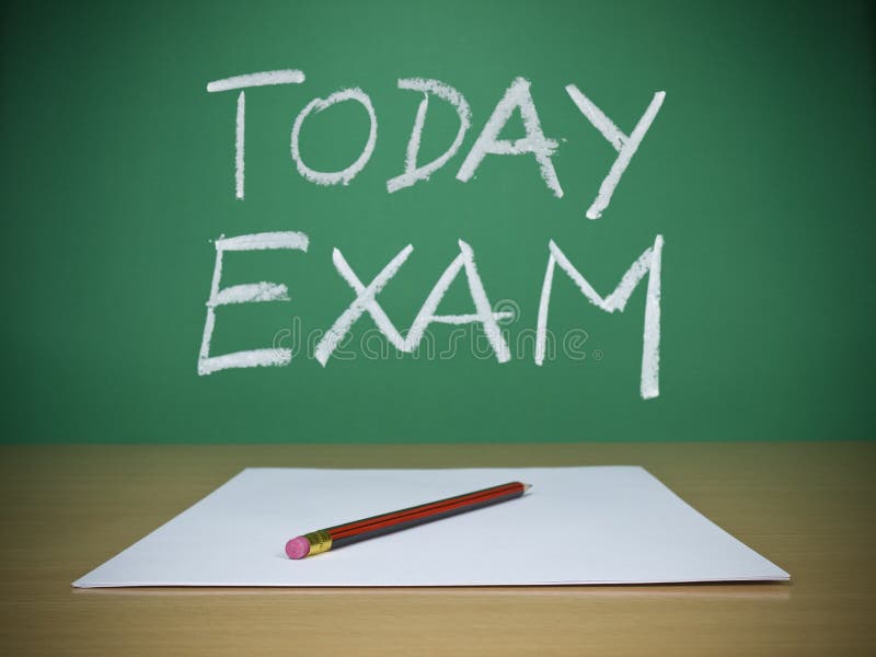 Hoy examen imagen de archivo. Imagen de clase, pluma - 12934183