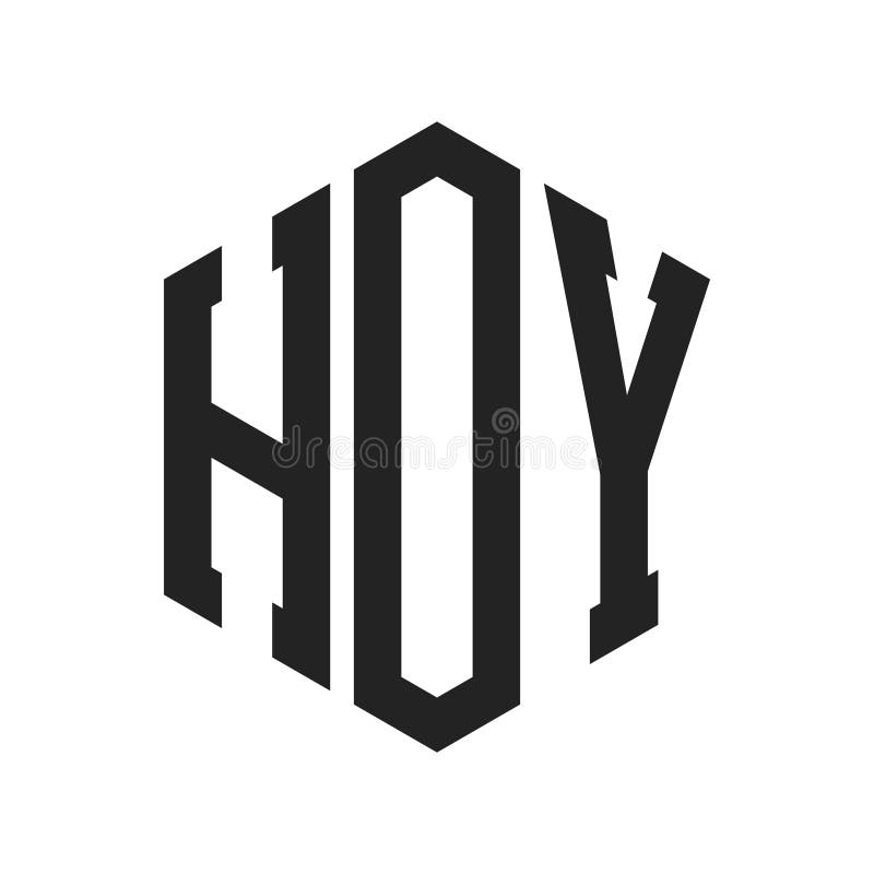 HOY Logo Design. Initial Letter HOY Monogram Logo Using Hexagon Shape ...