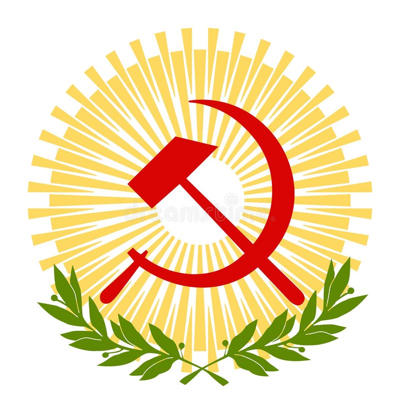 Hoz y martillo stock de ilustración. Ilustración de comunismo - 18122570