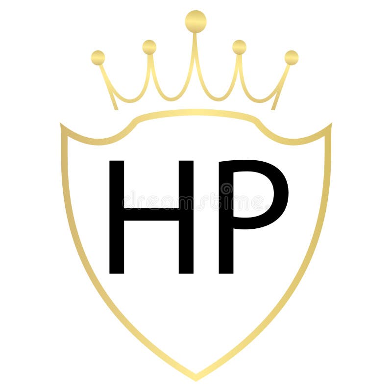 HP Letter Logo Design with Simple Style Stock Illustration ...