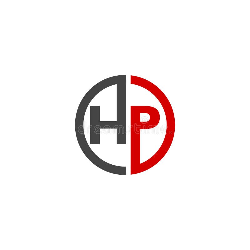 HP letter Type Logo Design stock vector. Illustration of letter - 173747454
