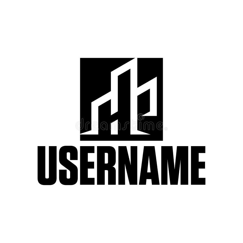 Hp Logo Concept Black and White Stock Vector - Illustration of ...