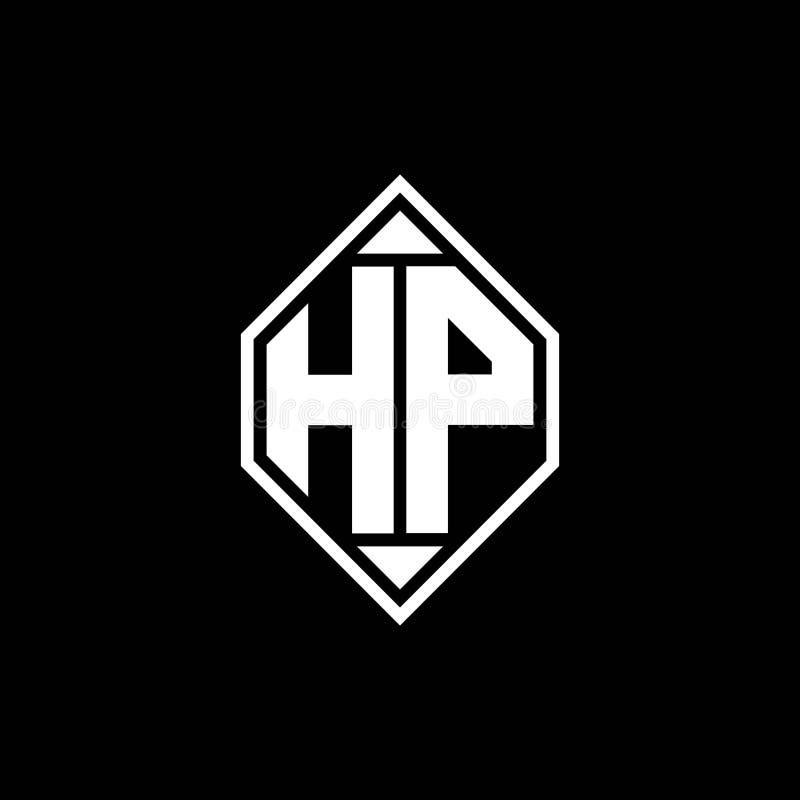 HP Logo Monogram Geometric Shield Shape Style Stock Vector ...