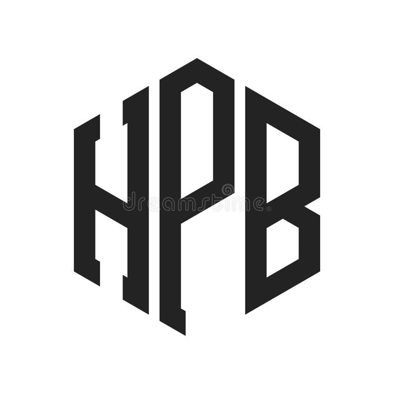 HPB Logo Design. Initial Letter HPB Monogram Logo Using Hexagon Shape ...