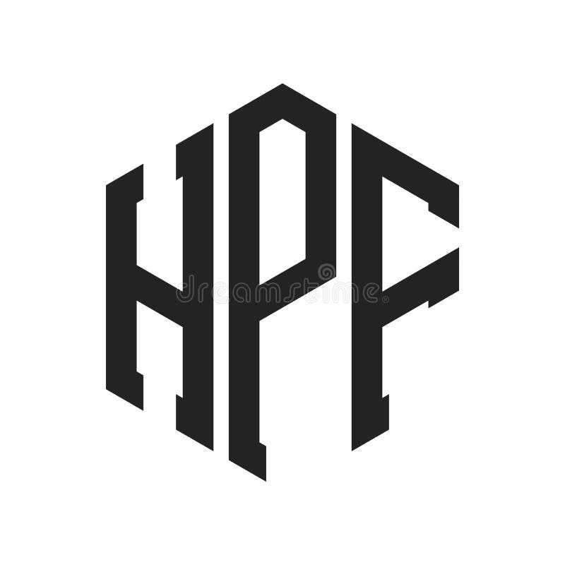 HPF Logo Design. Initial Letter HPF Monogram Logo Using Hexagon Shape ...