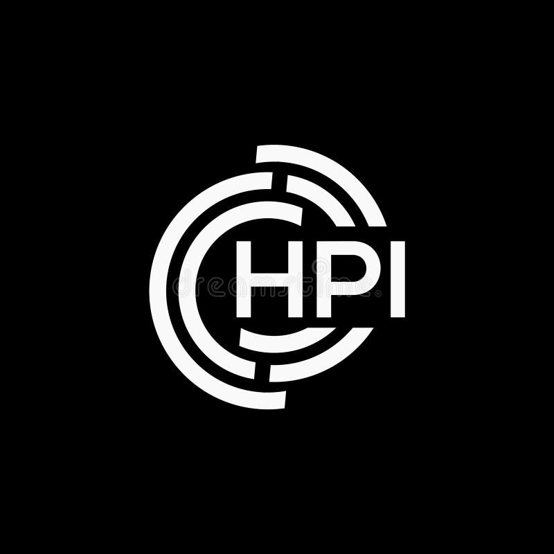 HPI Letter Logo Design on Black Background. HPI Creative Initials ...