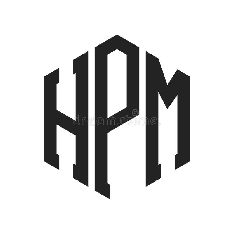 HPM Logo Design. Initial Letter HPM Monogram Logo Using Hexagon Shape ...