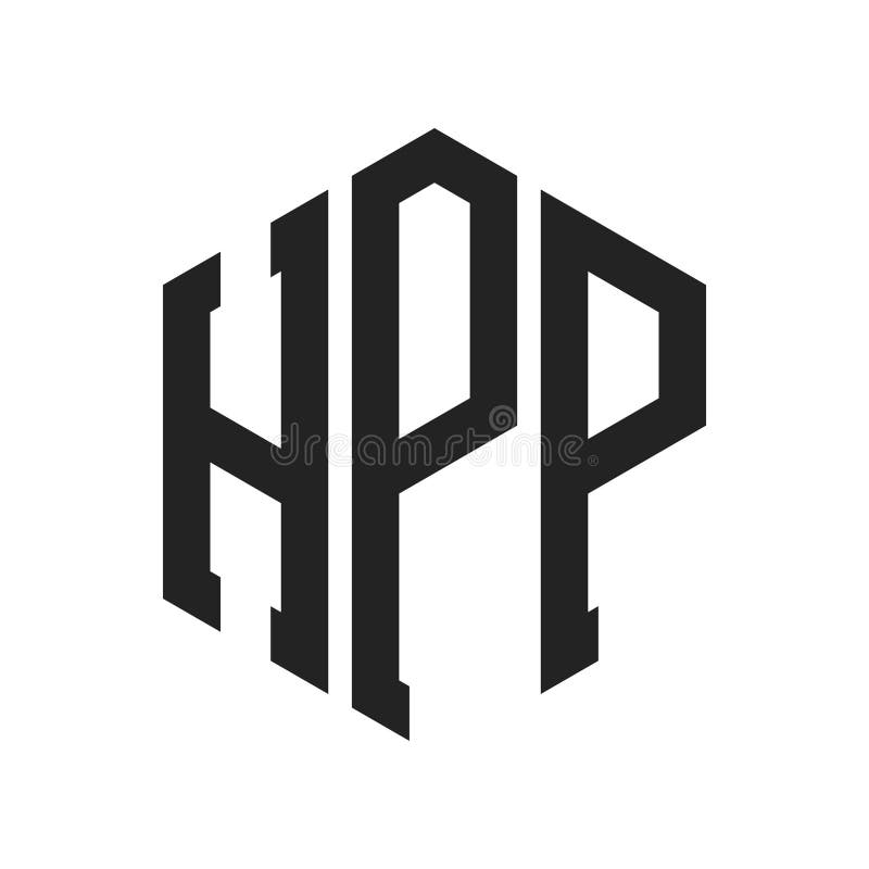 HPP Logo Design. Initial Letter HPP Monogram Logo Using Hexagon Shape ...