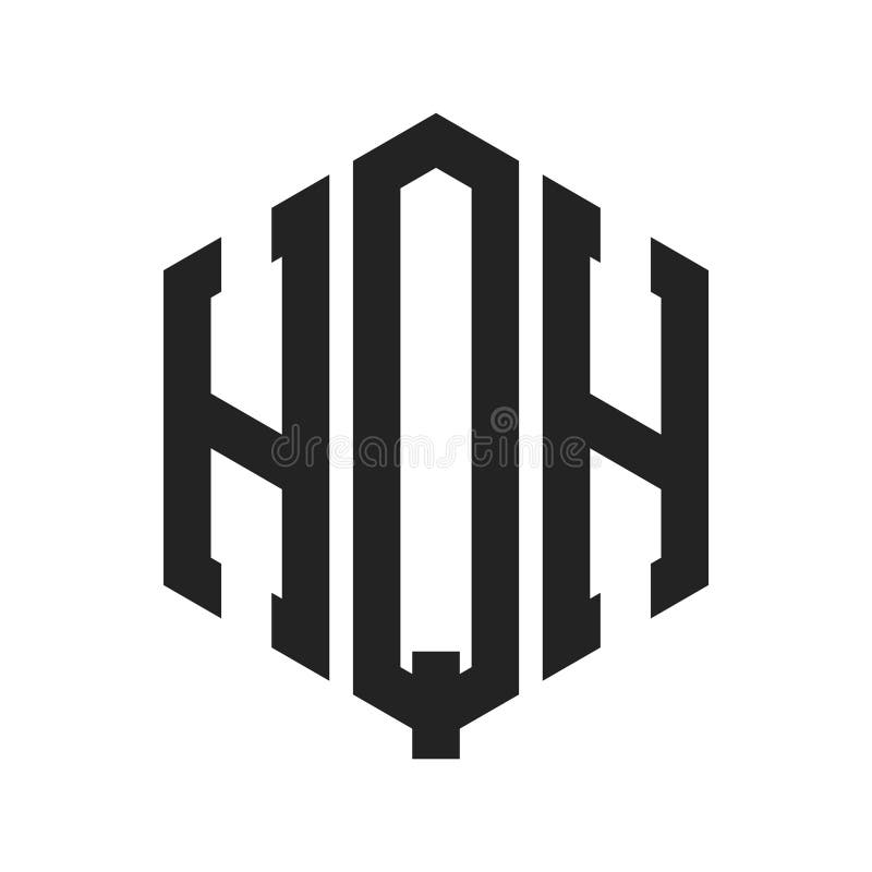 HQH Logo Design. Initial Letter HQH Monogram Logo Using Hexagon Shape ...