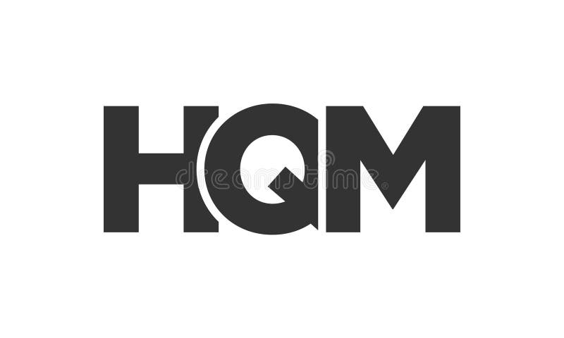 HQM Logo Design Template with Strong and Modern Bold Text. Initial ...