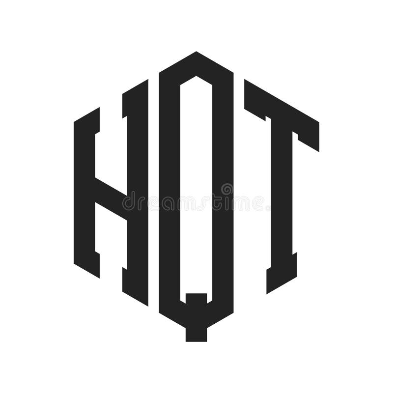HQT Logo Design. Initial Letter HQT Monogram Logo Using Hexagon Shape ...