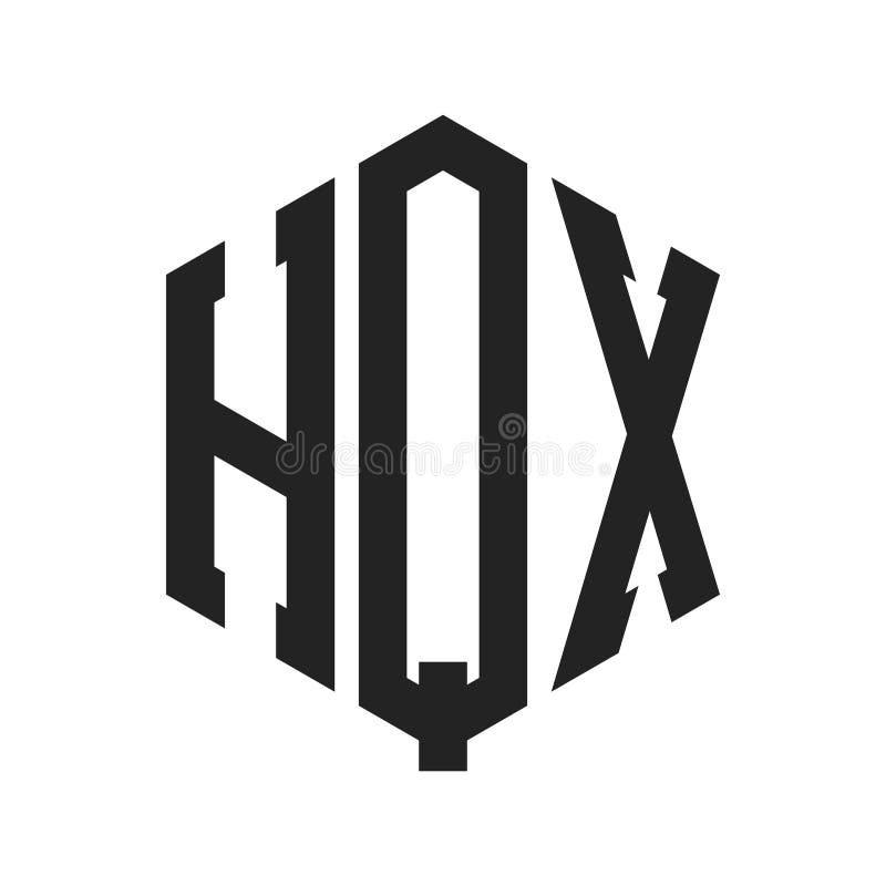 HQX Logo Design. Initial Letter HQX Monogram Logo Using Hexagon Shape ...