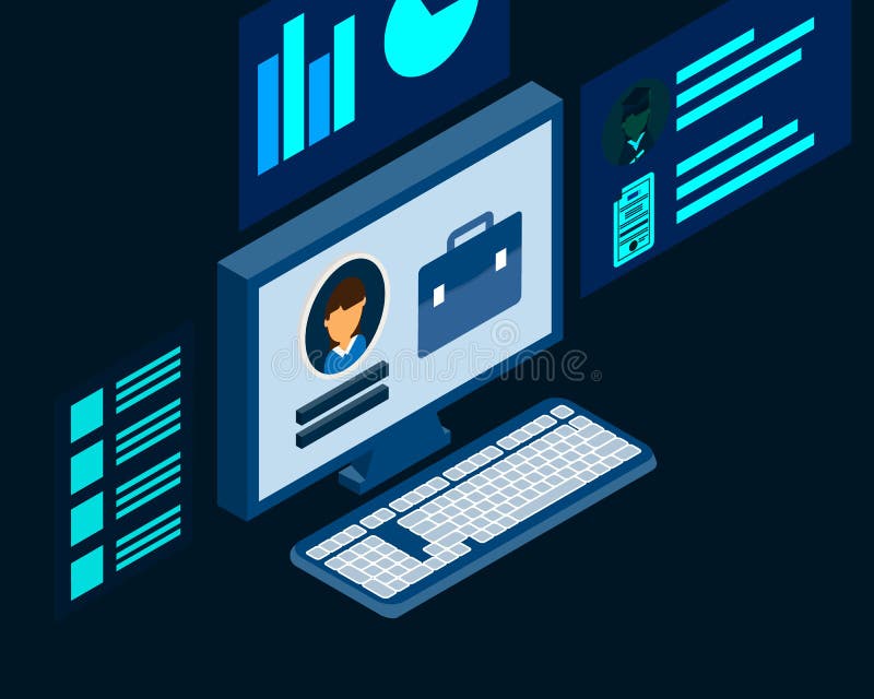 HR Analytic in Recruitment Process To Show All Human Database Vector ...