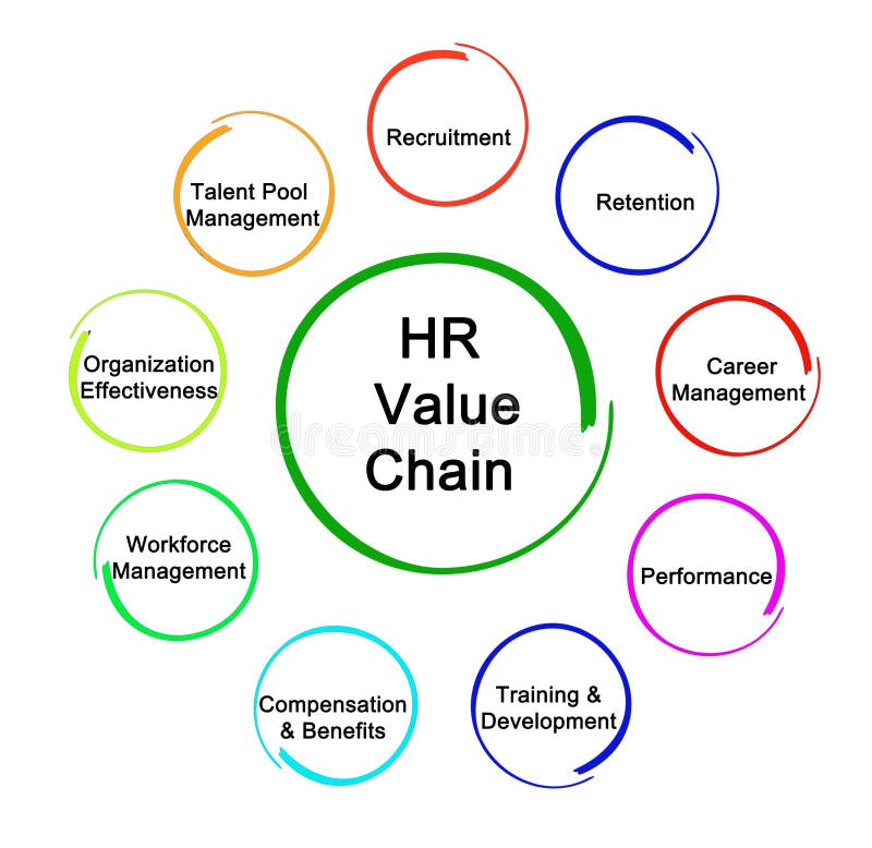 HR Analytic Value Chain stock illustration. Illustration of 1150 ...