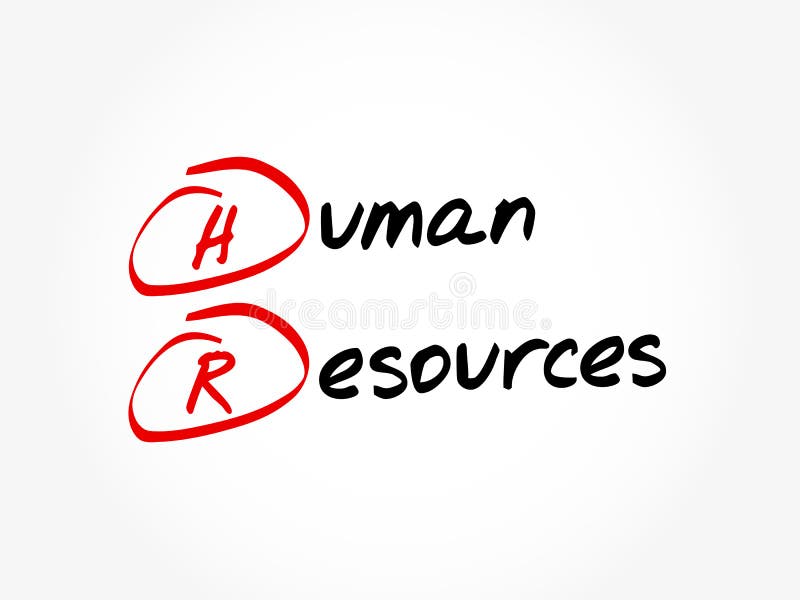 HR - Human Resources Acronym, Business Concept Background Stock ...