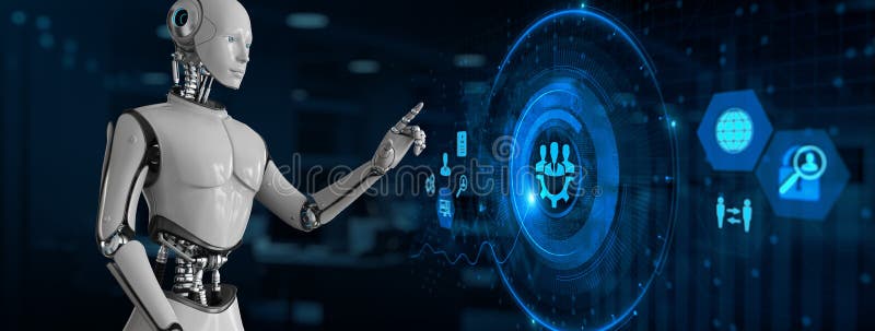 HR Human Resources Management Recruitment Concept on Virtual Screen. 3d ...