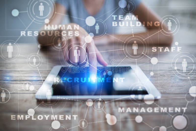 HR Human Resources Management. Recruitment, Hiring, Team Building ...