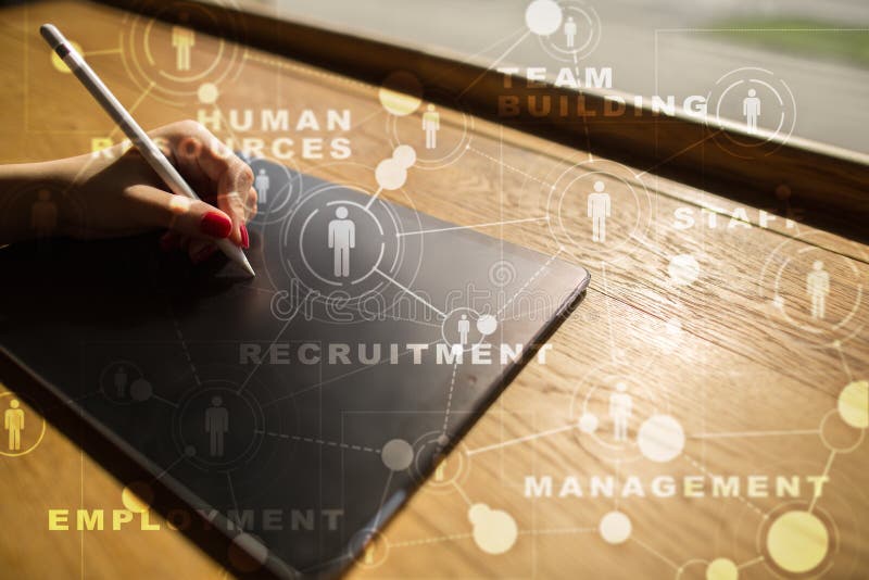 HR Human Resources Management. Recruitment, Hiring, Team Building ...