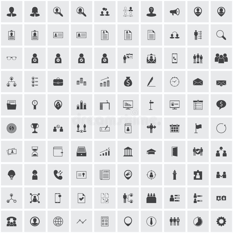 HR icon set stock vector. Illustration of conference - 70657107