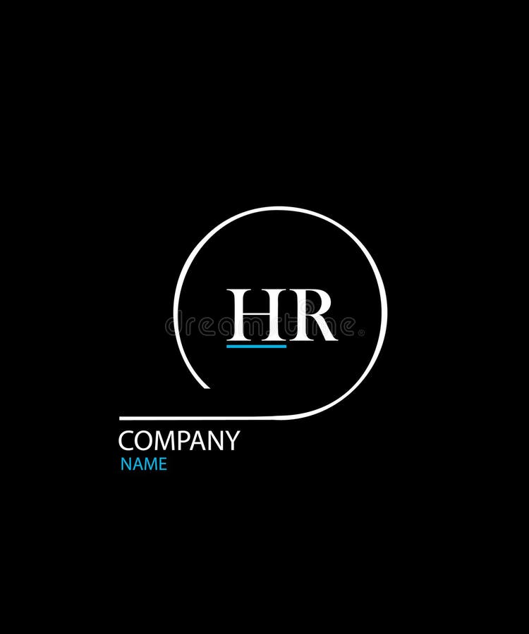 HR Letter Logo Design. Unique Attractive Creative Modern Initial. Stock ...