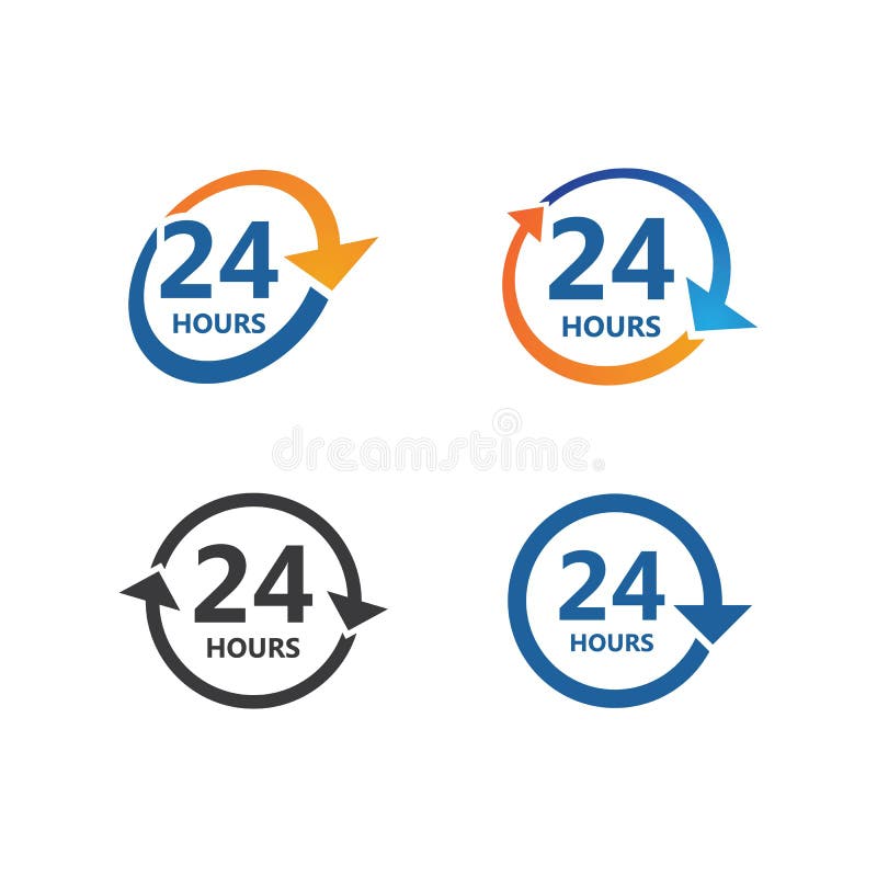 24hr Logo Stock Illustrations – 202 24hr Logo Stock Illustrations ...