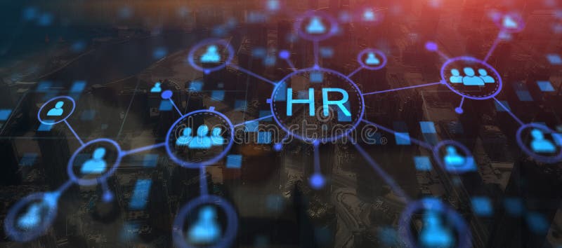 HR Management. Human Resources. Recruitment Business Network Concept ...