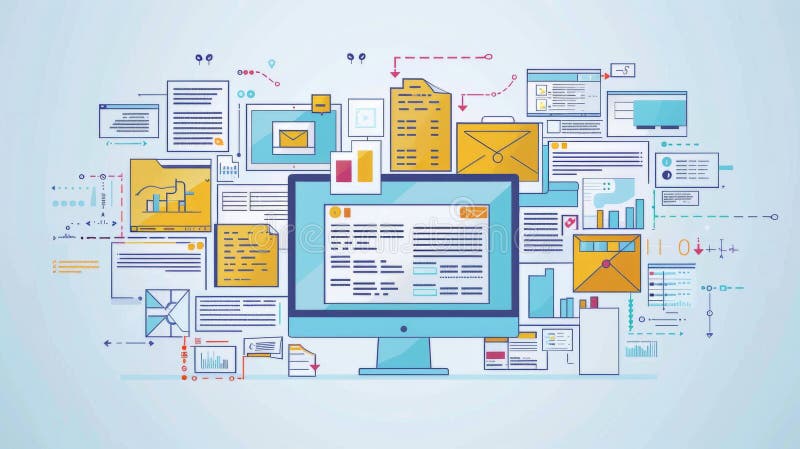HR Management Visualization, Infographic Depicting Stages of Employee ...