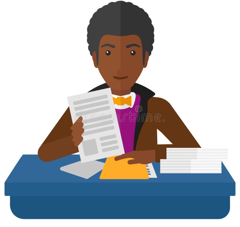 Checking Paperwork Stock Illustrations – 719 Checking Paperwork Stock ...
