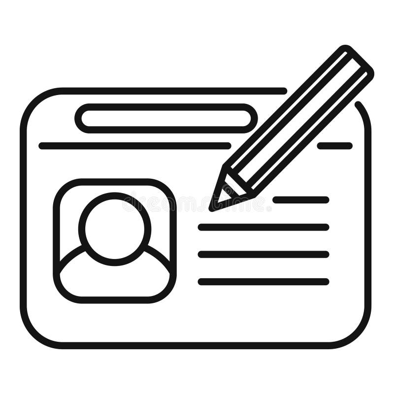 Hr Manager Taking Notes on Employee Profile with Pencil Stock Vector ...