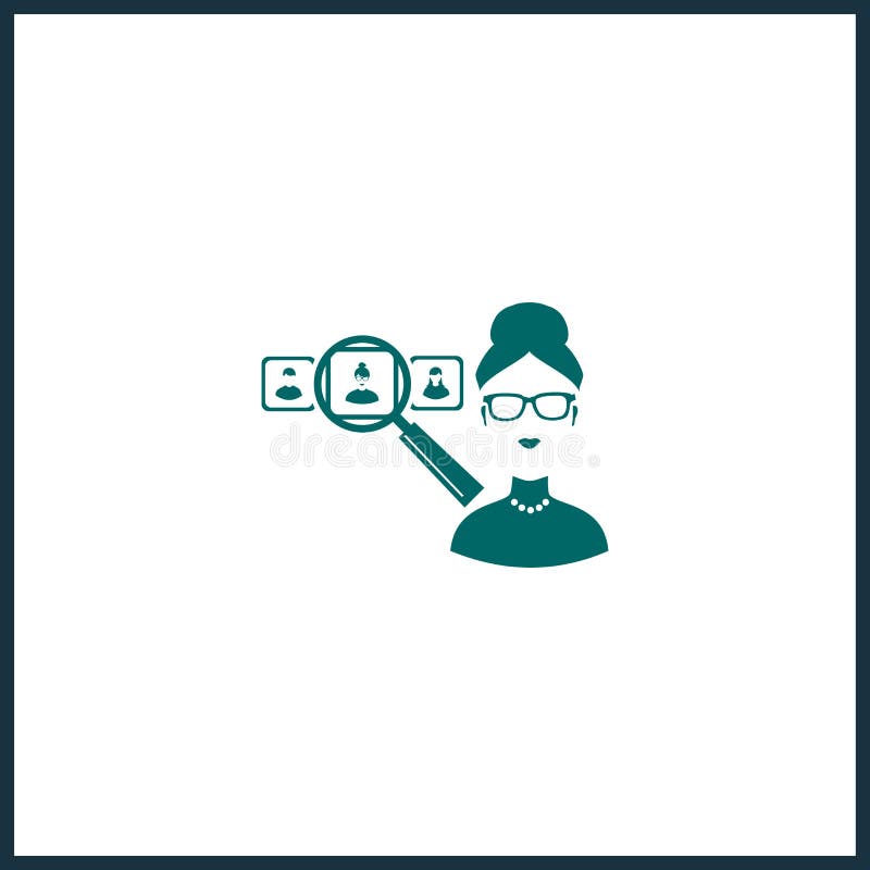 Hr Manager Vector Icon Hr Manager Simple Icon Stock Vector ...