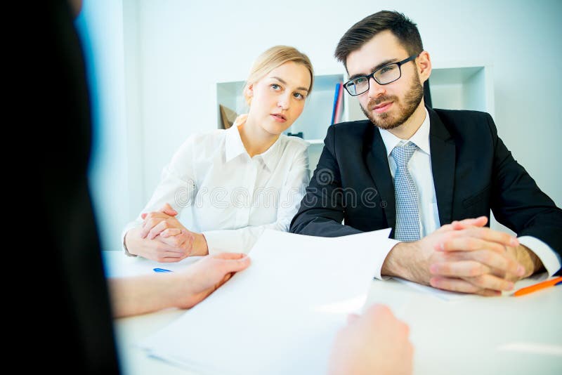 HR managers discussing stock image. Image of occupation - 89379947