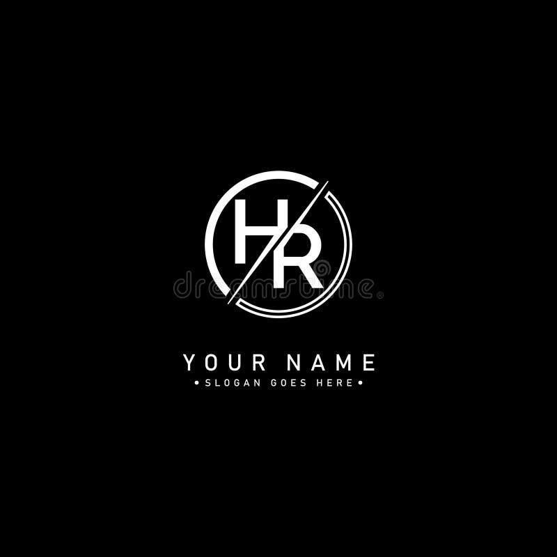 HR Minimal Vector Logo - Simple Business Logo for Monogram H and R ...
