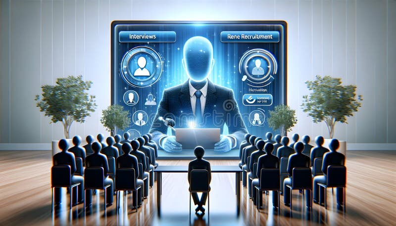 HR Professional Conducting Interviews in a Glossy Virtual Setting ...