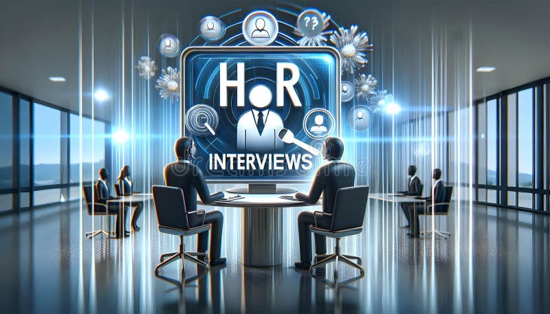 HR Professional Conducting Interviews in a Glossy Virtual Setting ...