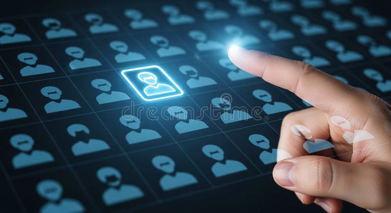 Hr Recruitment Talent Acquisition Concept with Hand Selecting Candidate ...