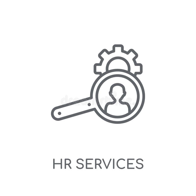 Hr Services Linear Icon. Modern Outline Hr Services Logo Concept Stock ...