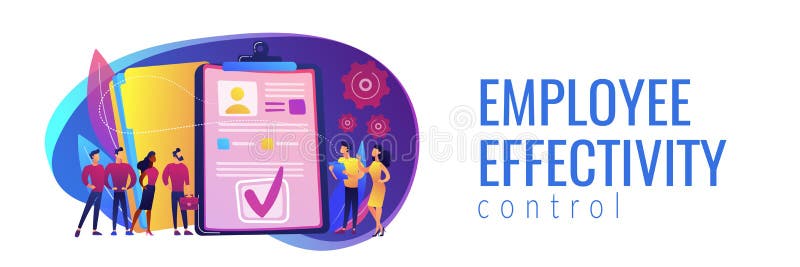 HR Software Concept Banner Header. Stock Vector - Illustration of ...