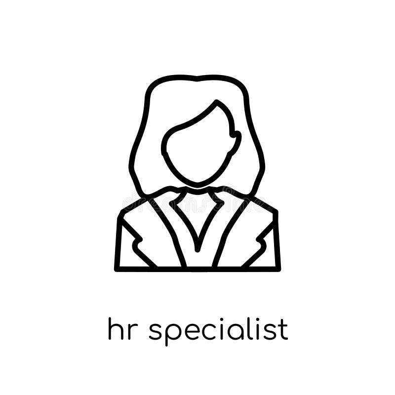 HR Specialist Icon. Trendy Modern Flat Linear Vector HR Specialist Icon ...