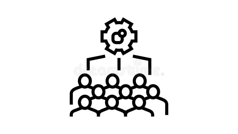 Resource for Business Process Color Icon Animation Stock Video - Video ...