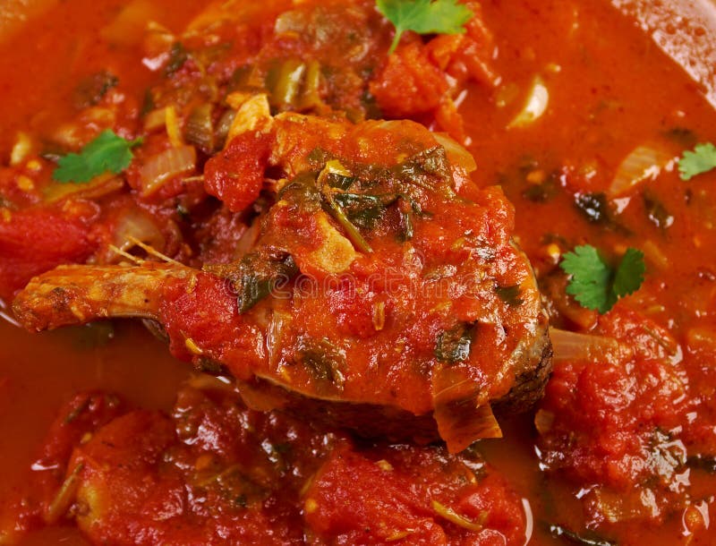 Hraime- Libyan Prepared Fish Stock Photo - Image of tomato, color: 35855072