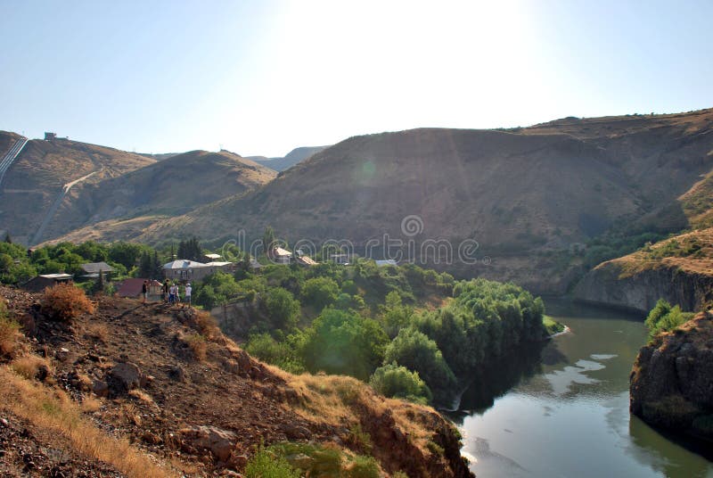 Hrazdan River in Argel, Armenia Stock Image - Image of extremity ...