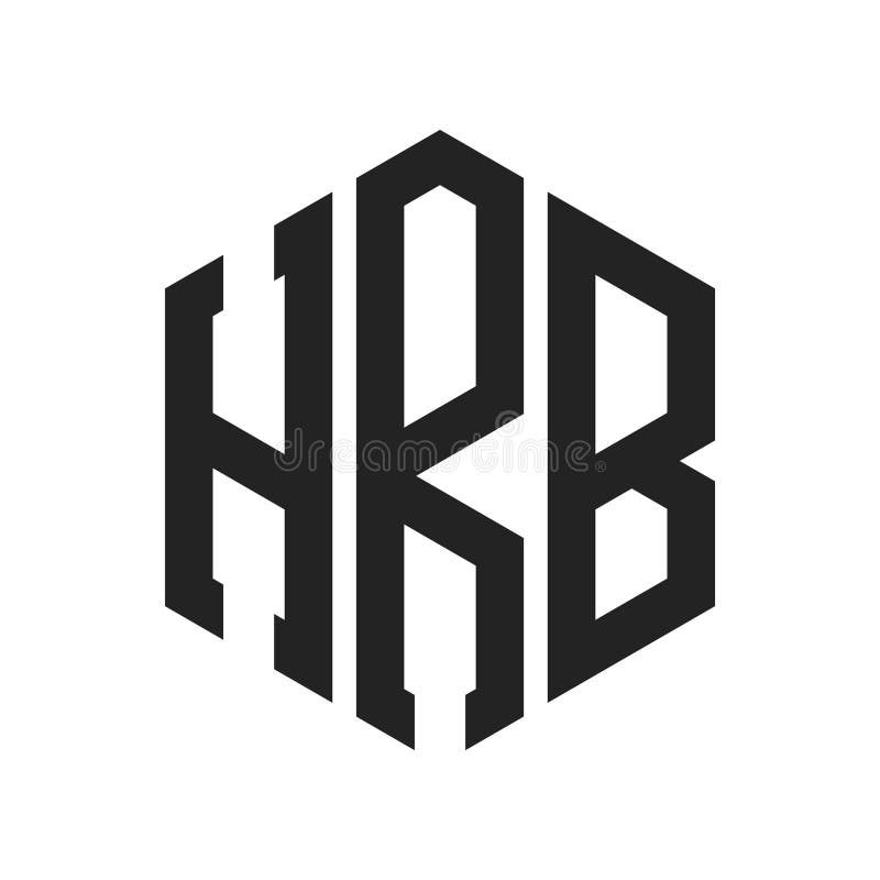 HRB Logo Design. Initial Letter HRB Monogram Logo Using Hexagon Shape ...