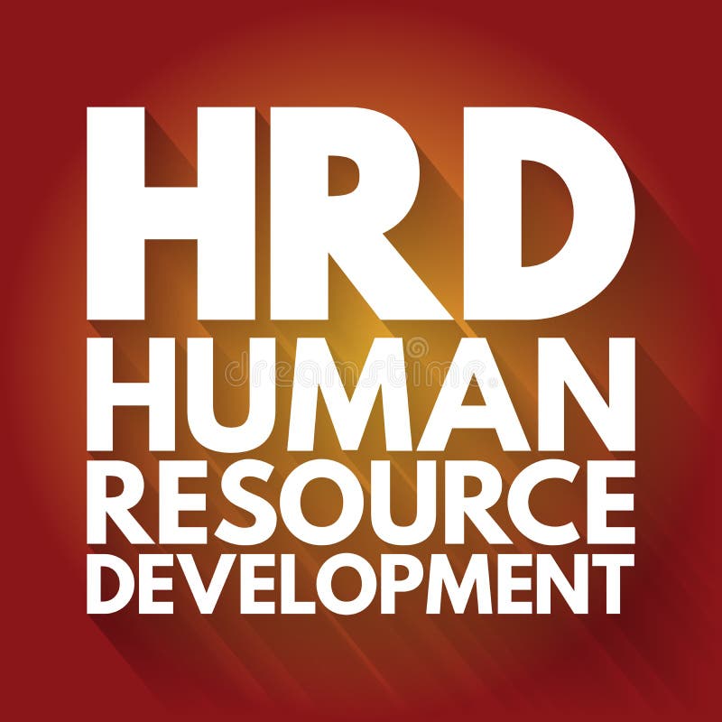 HRD - Human Resource Development Acronym with Marker, Business Concept ...
